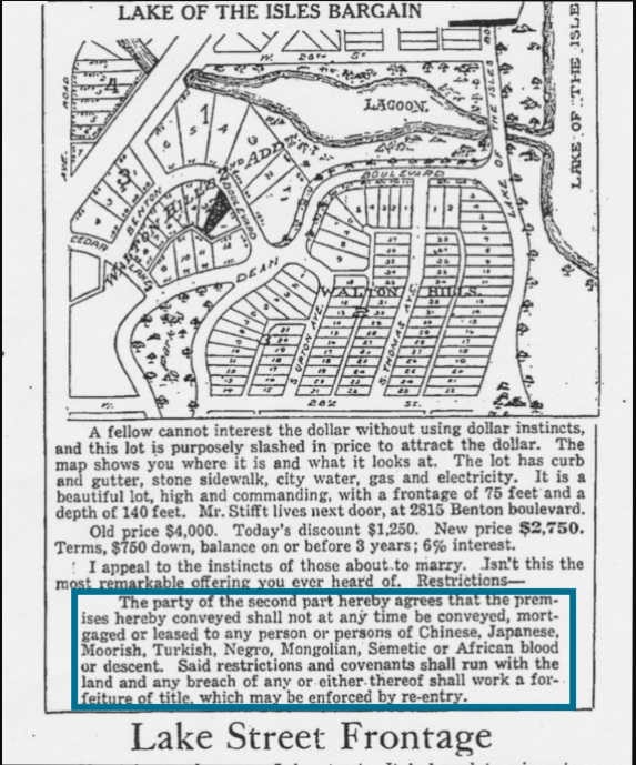 What Are Racial Covenants? | AREA: ARMATAGE REPARATIONS & EQUITY ACTION